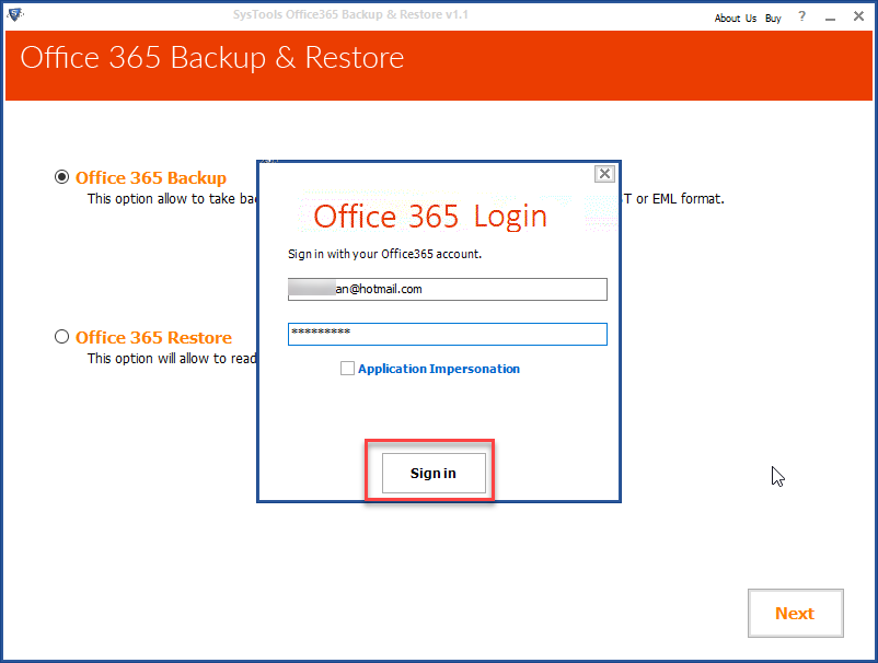 Migrate Emails from Hotmail to Office 365 One Step Migration Solution