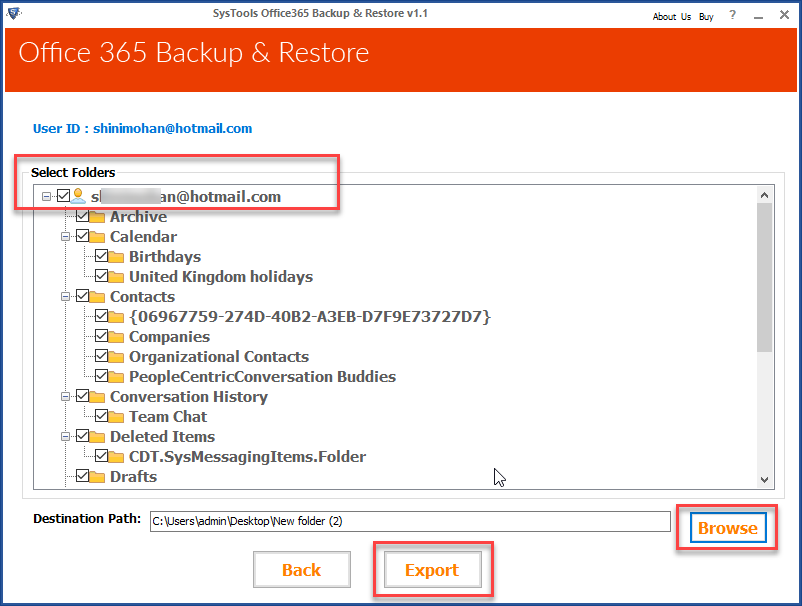 Migrate Emails from Hotmail to Office 365 One Step Migration Solution