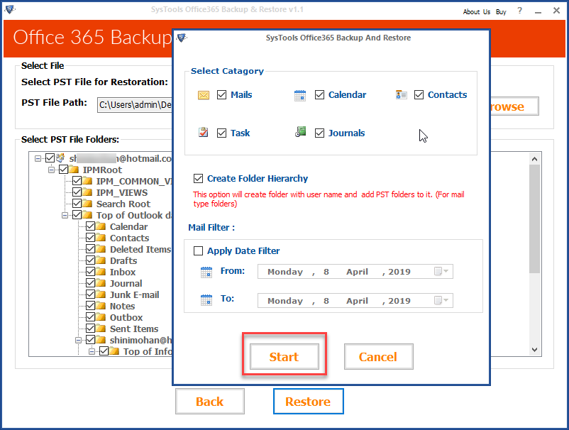 Migrate Emails from Hotmail to Office 365 One Step Migration Solution