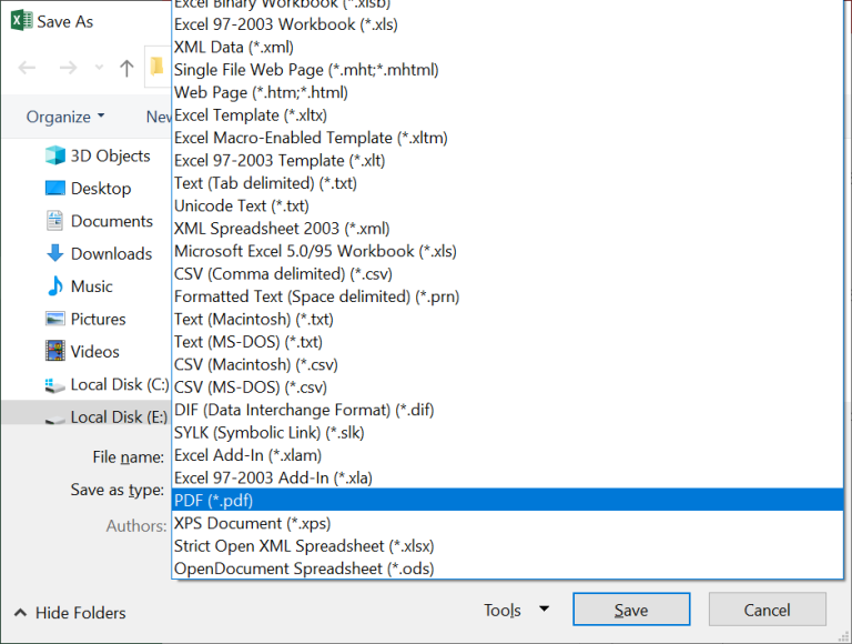 Convert Excel Files to PDF Format With All Contacts Details