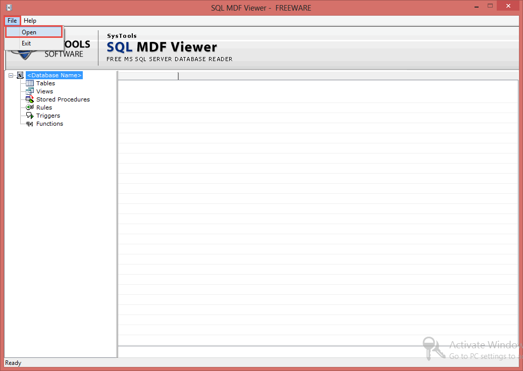 Free Mdf File Viewer Software To Read And Open Sql Mdf Database File